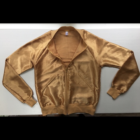 American Apparel | Jackets & Coats | Metallic Gold Jacket | Poshmark